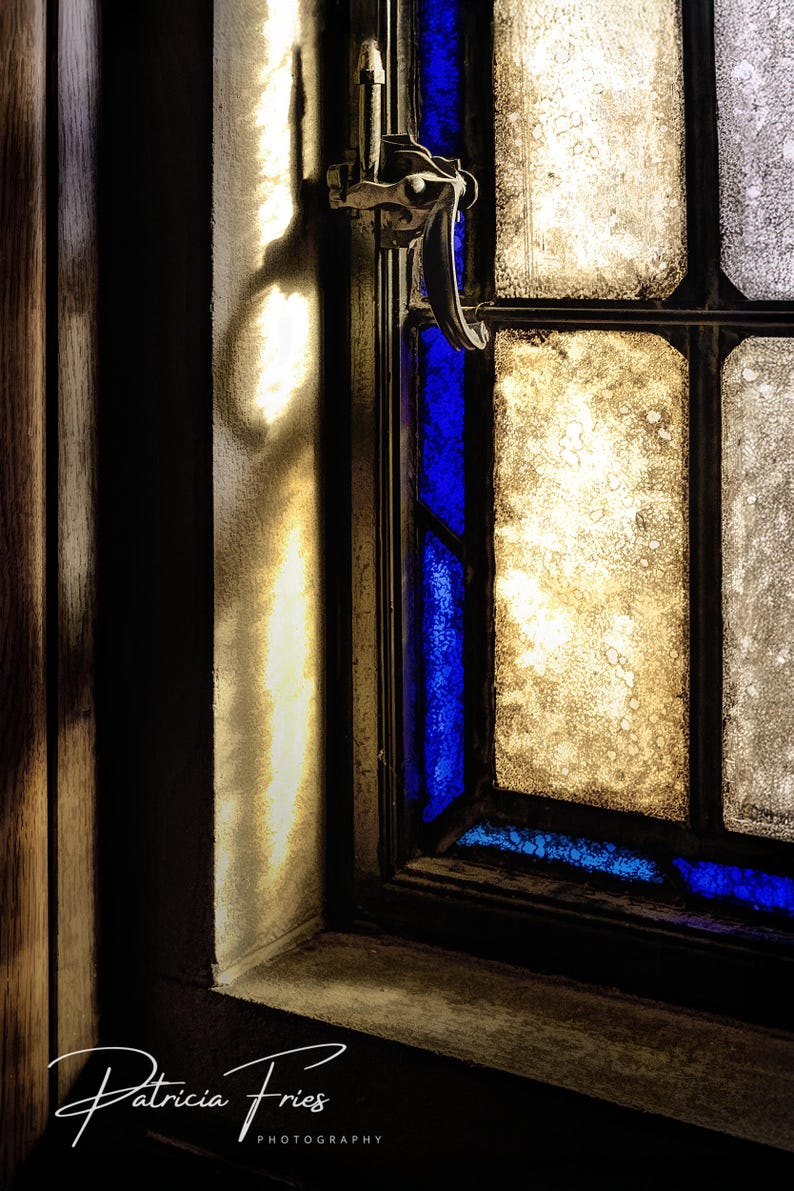 Antique Stained Glass Window Print: Gothic Home Decor - Etsy