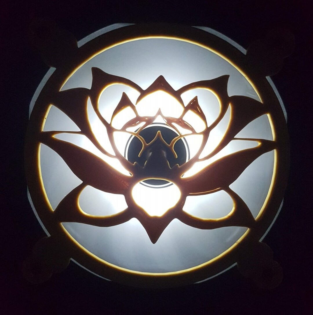 Lotus Flower Fan Shroud - Custom Colors - Etsy