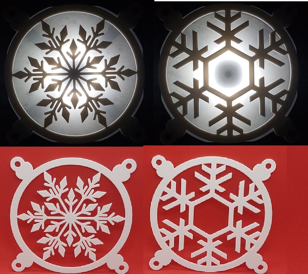 Snowflake Fan Shroud - Custom Colors - Etsy