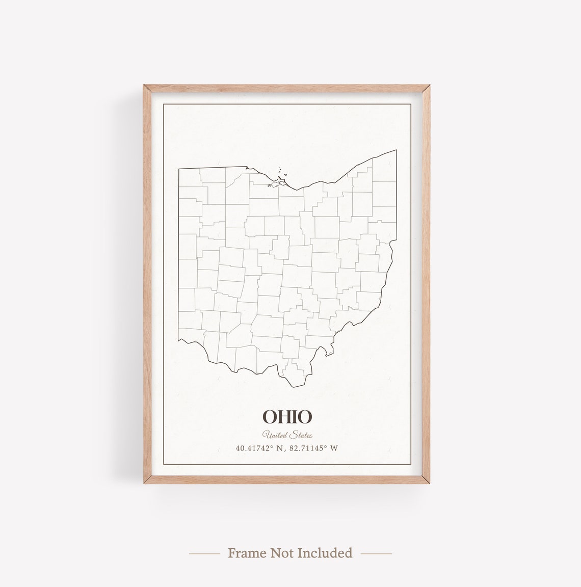 Ohio State Prints Set of 6 Ohio Photo Poster Ohio Map Ohio - Etsy