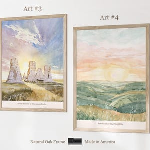 Watercolor Kansas Prints Set of 6, Colorful Kansas Posters, Kansas Wall ...