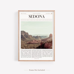 Sedona City Prints Set of 6, Sedona Poster Photos, Sedona Map, Sedona ...