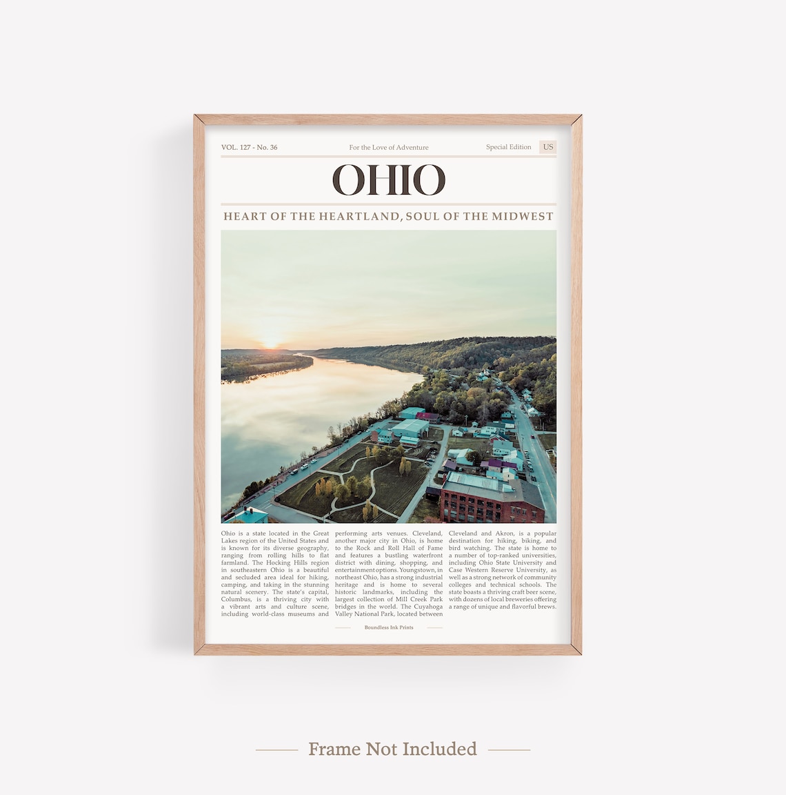 Ohio State Prints Set of 6 Ohio Photo Poster Ohio Map Ohio - Etsy