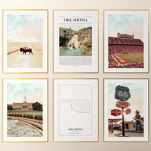 Oklahoma Art - Etsy