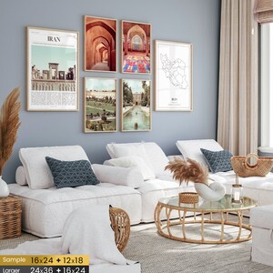 Iran Prints Set of 6, Iran Poster Photos, Iran Map, Iran Wall Art, Iran ...
