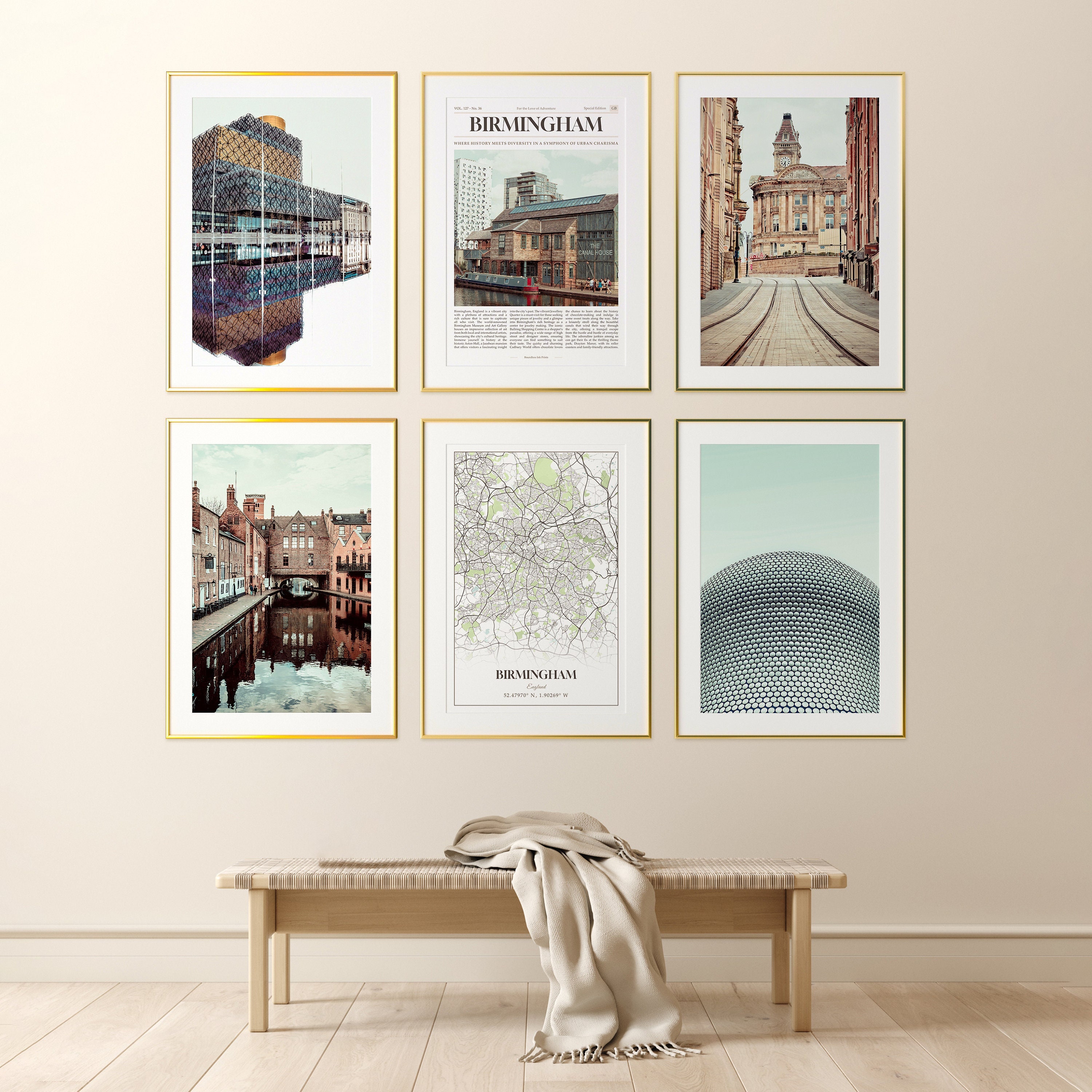 Birmingham City Prints Set of 6 Birmingham Poster Photos - Etsy