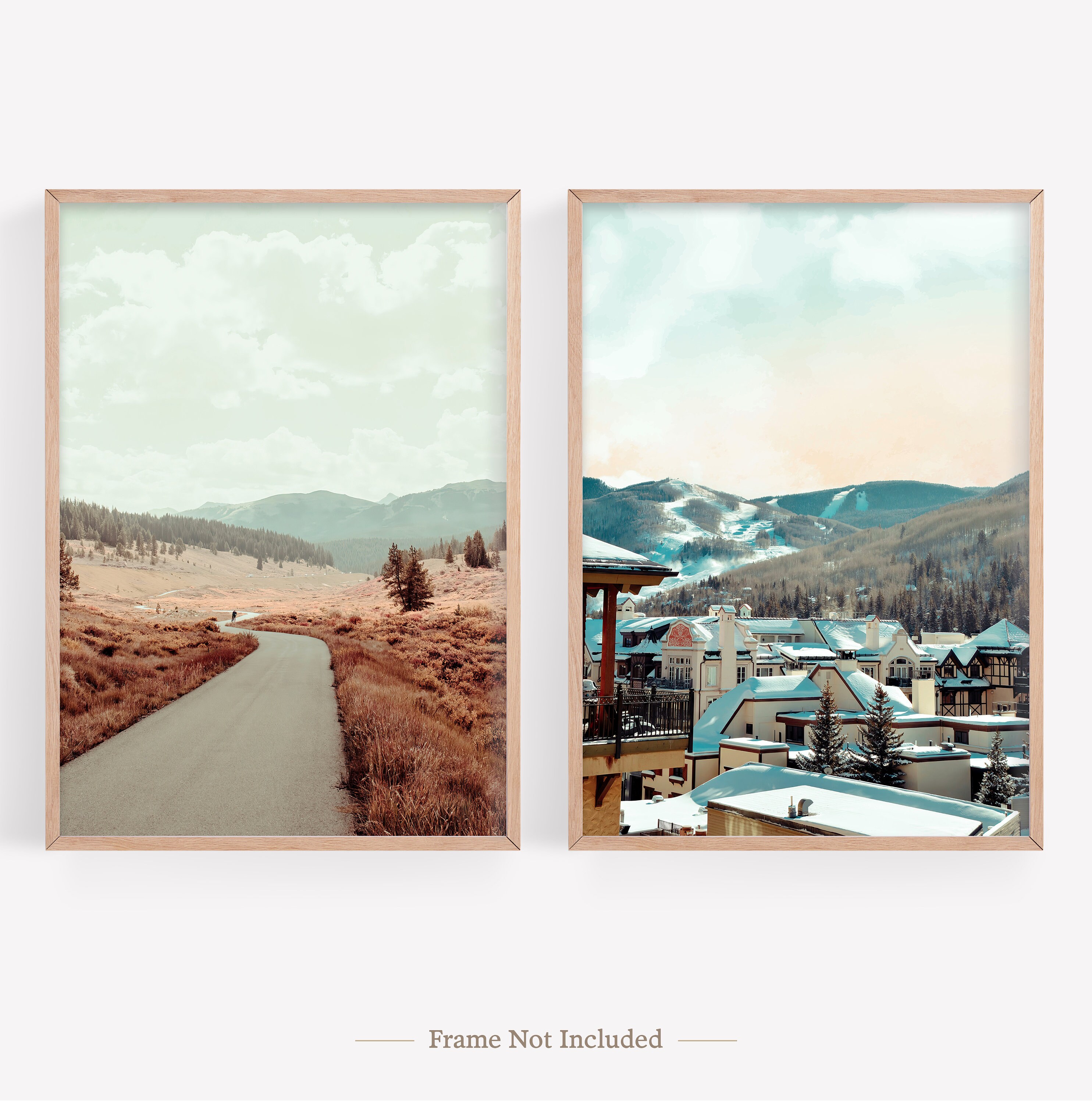 Vail City Prints Set of 6 Vail Poster Photos Vail Map Vail - Etsy