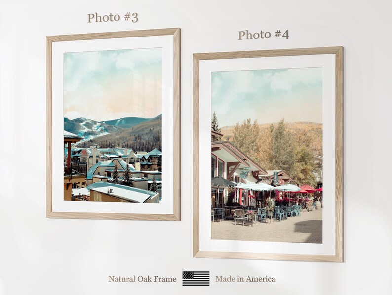 Vail City Prints Set of 6, Vail Poster Photos, Vail Map, Vail Wall Art ...