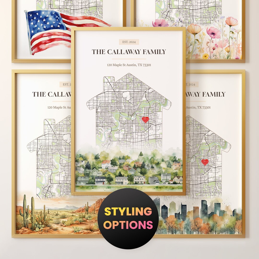 Personalized Housewarming Gift, Our Home Poster Print, Realtor Closing ...