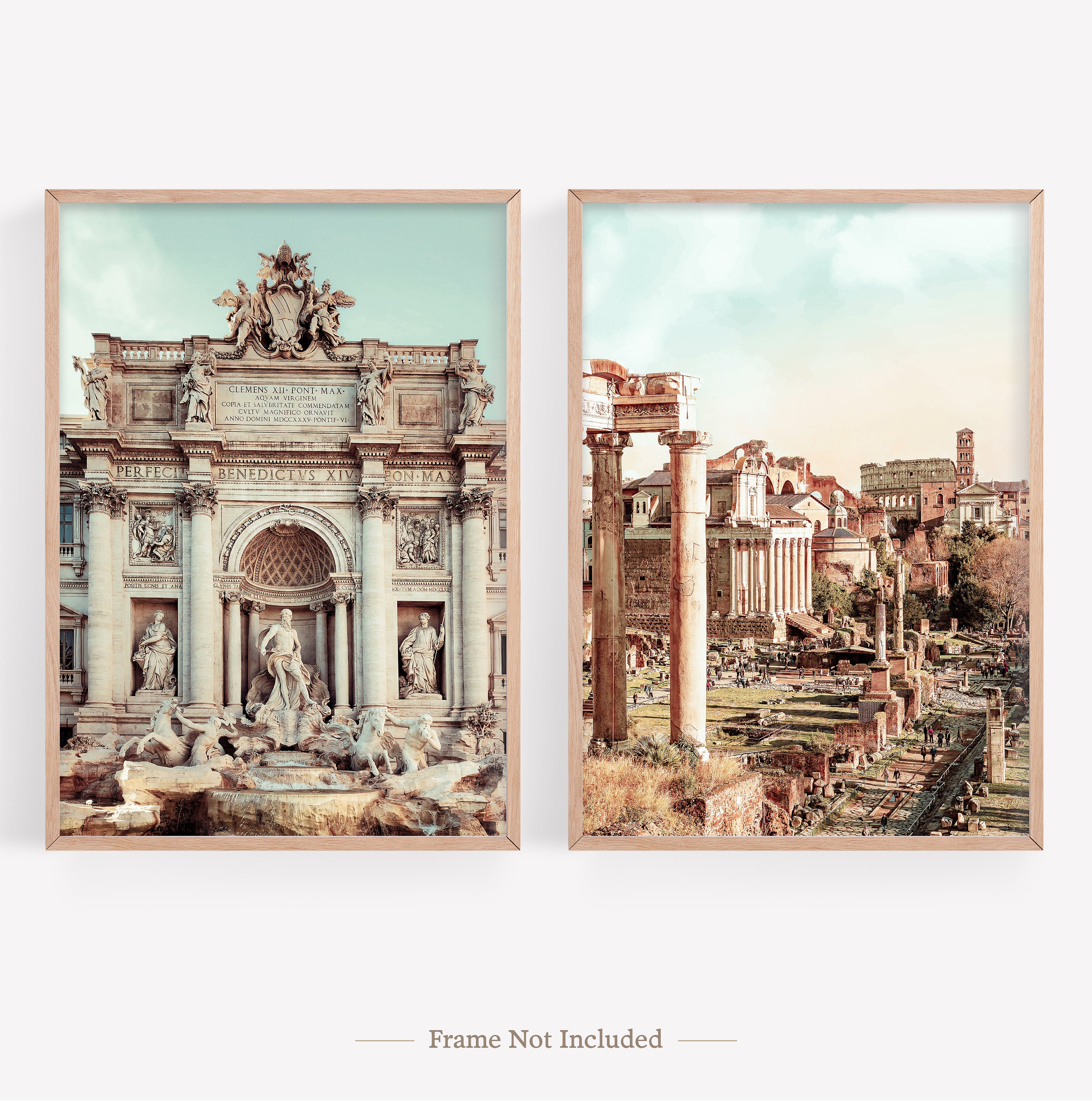 Rome City Prints Set of 6 Rome Photo Poster Rome Map Rome - Etsy