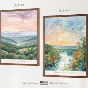 Watercolor Virginia Prints Set of 6, Colorful Virginia Posters ...