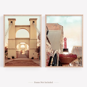 Waco City Prints Set of 6, Waco Photo Poster, Waco Map, Waco Wall Art ...