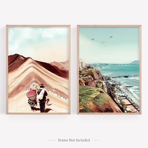 Peru Prints Set of 6, Peru Poster Photos, Peru Map, Peru Wall Art, Peru ...