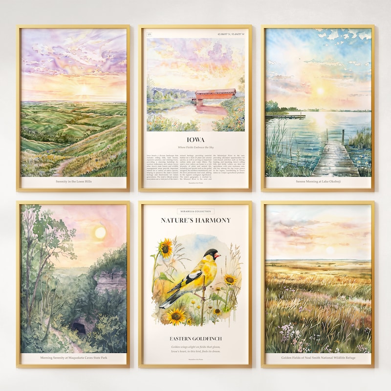 Iowa Print - Etsy