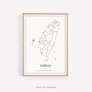 Taiwan Prints Set of 6, Taiwan Poster Photos, Taiwan Map, Taiwan Wall ...