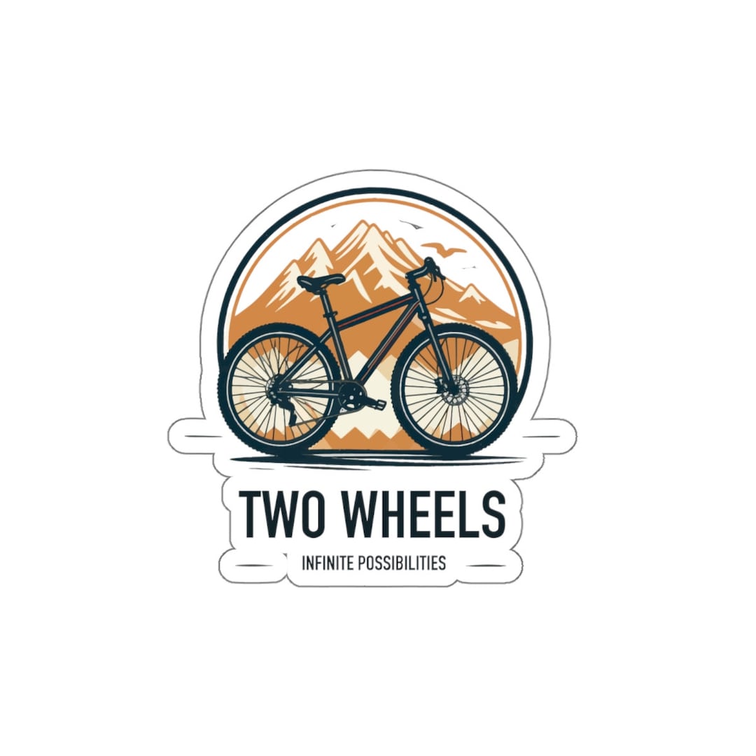 Two Wheels Die-cut Sticker Bike Bicycle Adventure - Etsy