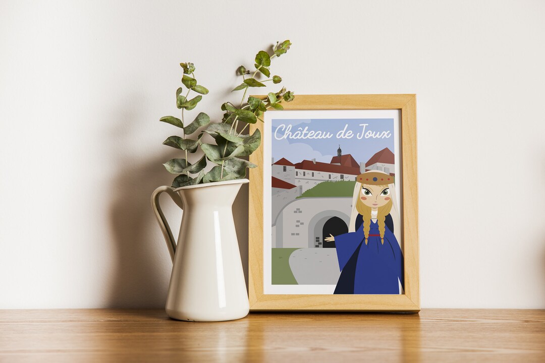 A4 Digital Poster Château De Joux La Cluse and Mijoux Berthe De Joux ...