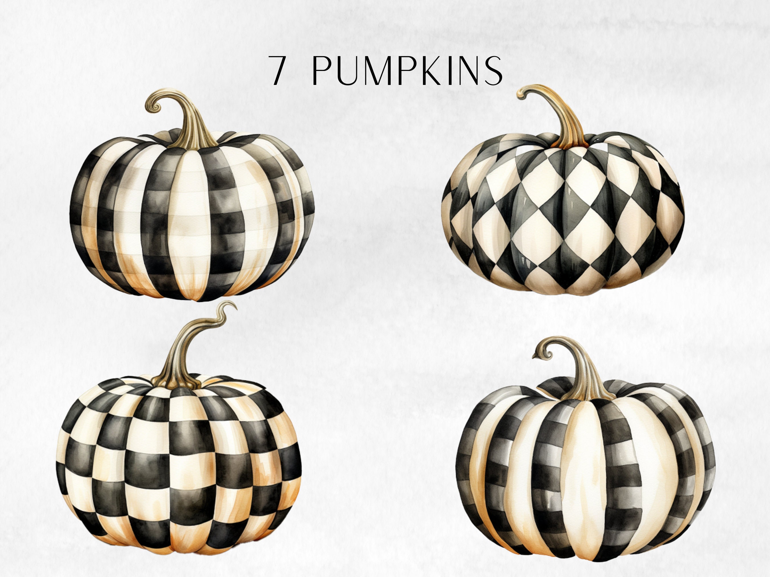 Pumpkin Clipart , Black and White Halloween Pumpkin, Spooky Clip Art ...