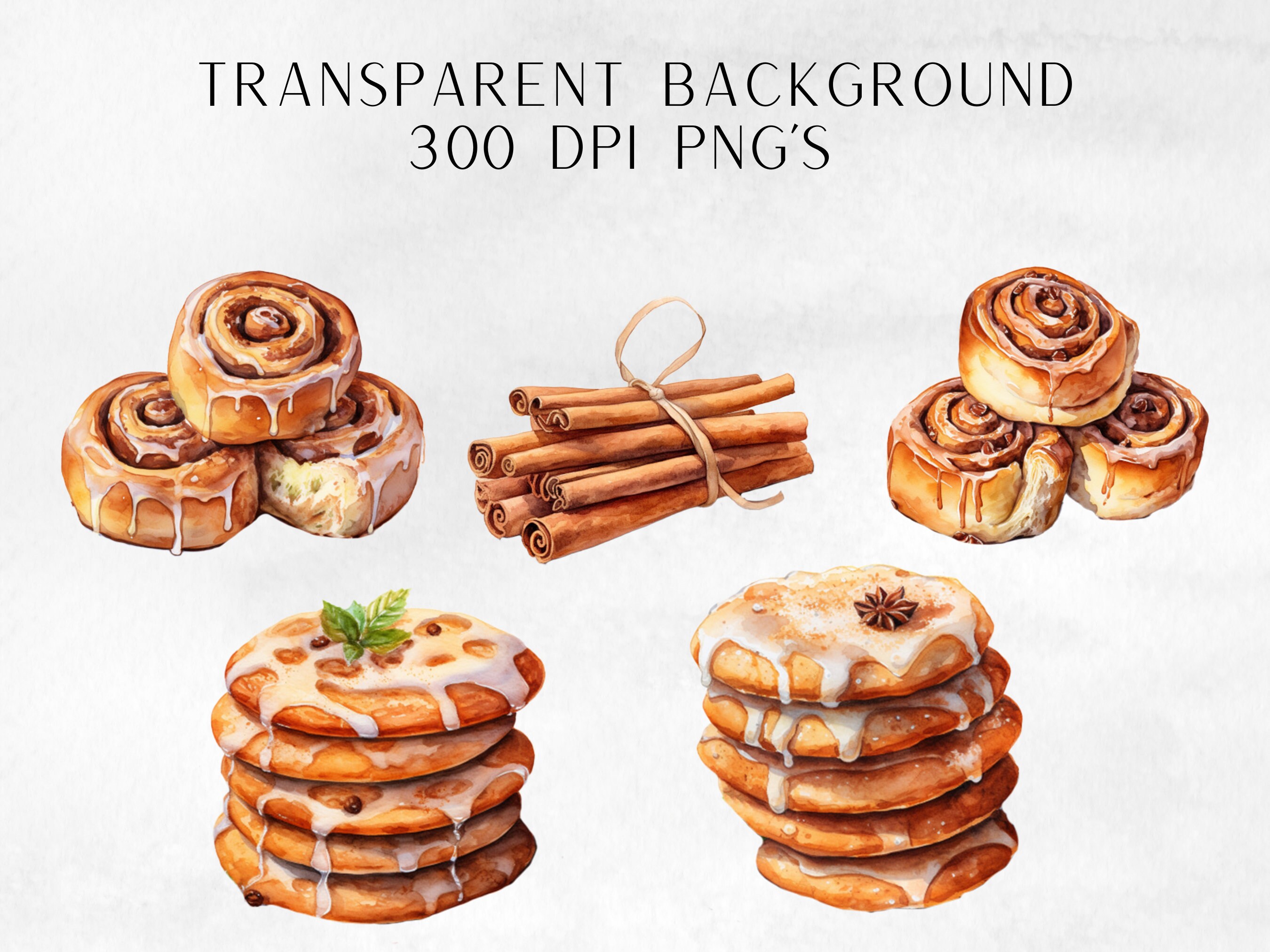 Watercolor Pumpkin Spice Clipart Fall PNG Autumn PNG Fall - Etsy