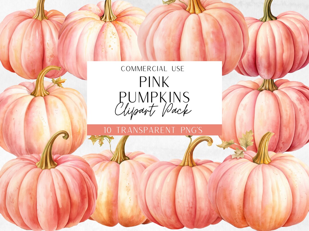 Pumpkin Clipart , Autumn Pumpkins PNG , Commercial Use , Fall Decor ...
