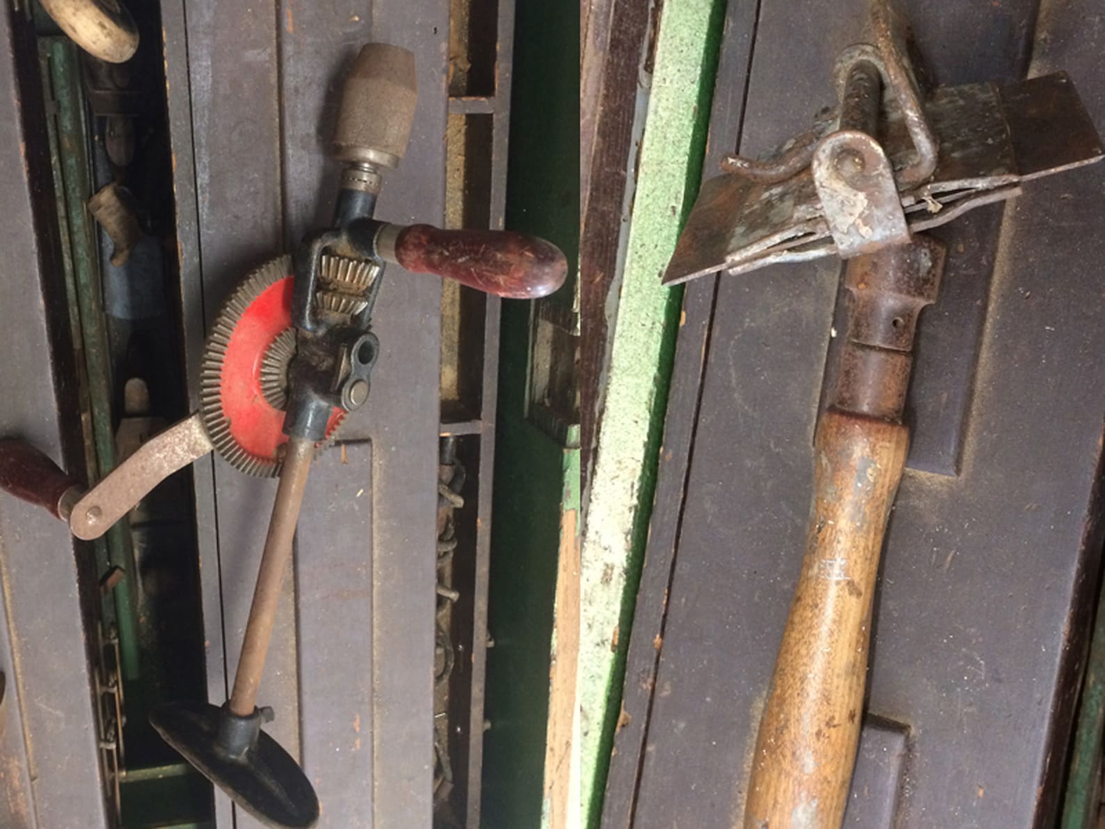Vintage Wooden Tool Chest With Complete Set of 24 Sandusky Planes ...