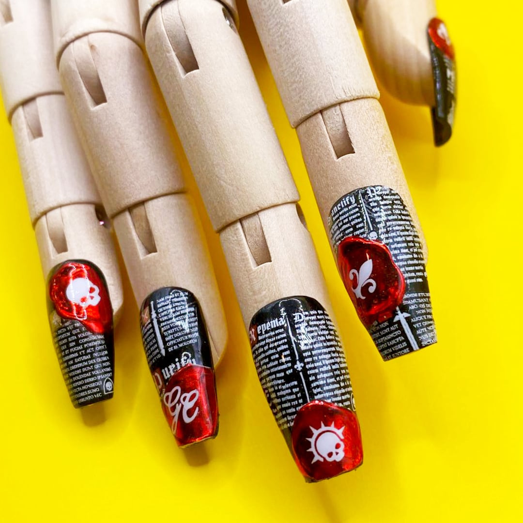 Warhammer 40k Wax Seal Medium Coffin Press on Nail Set - Etsy