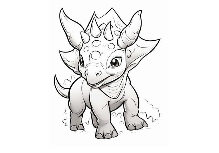 Children's Dinosaur Flash Cards + 4 FREE Coloring Pages - Etsy