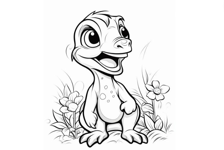 Children's Dinosaur Flash Cards + 4 FREE Coloring Pages - Etsy