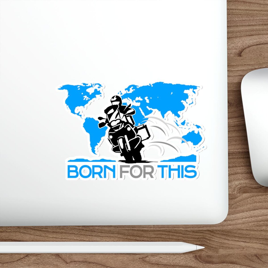 Adventure Motorcycle Die-cut Stickers | Born for This, Biker Decal ...
