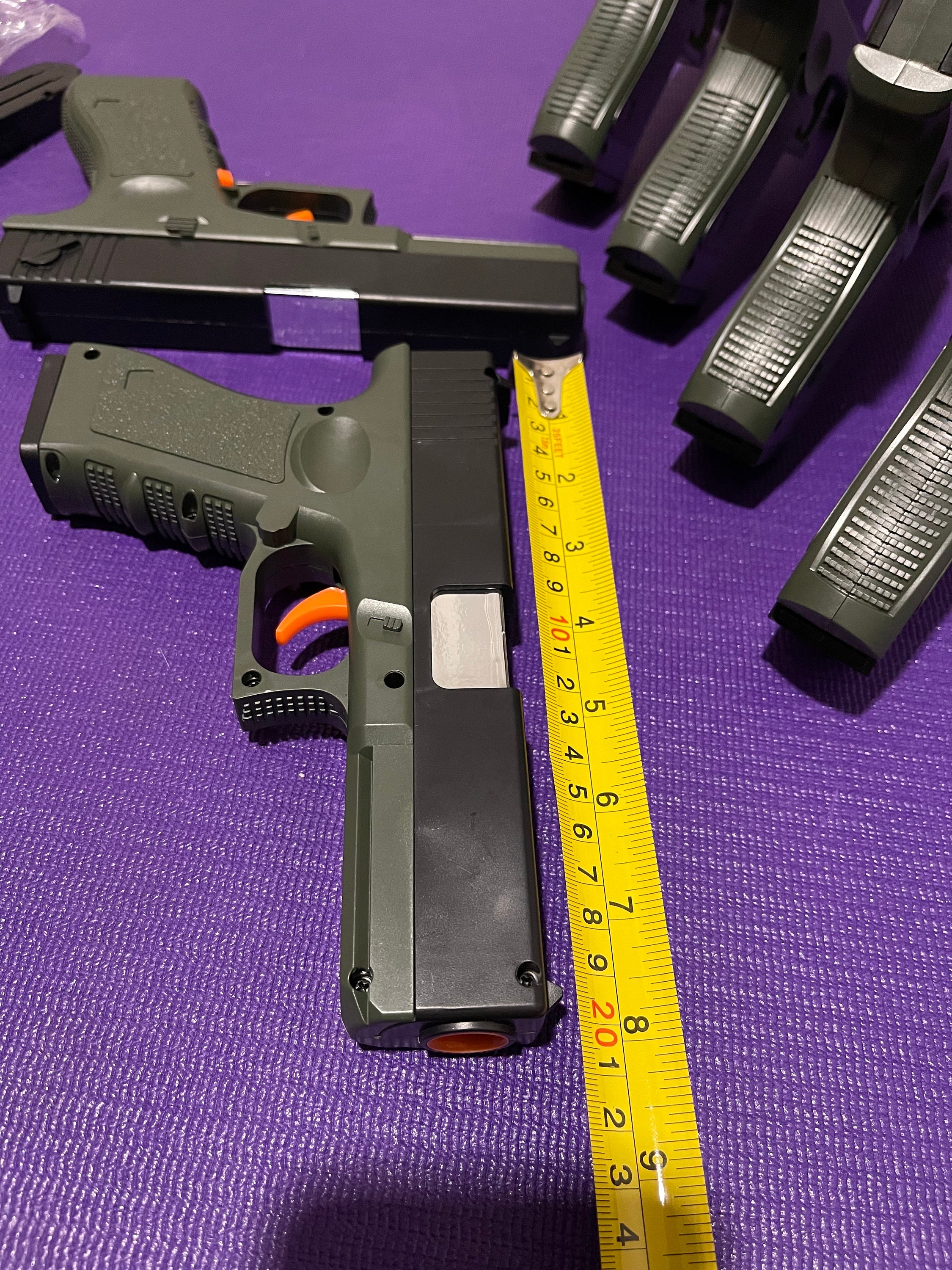 Fake Glock 17 Full Size Toy Gun Pistol With Foam Pellet Shell Ejecting ...