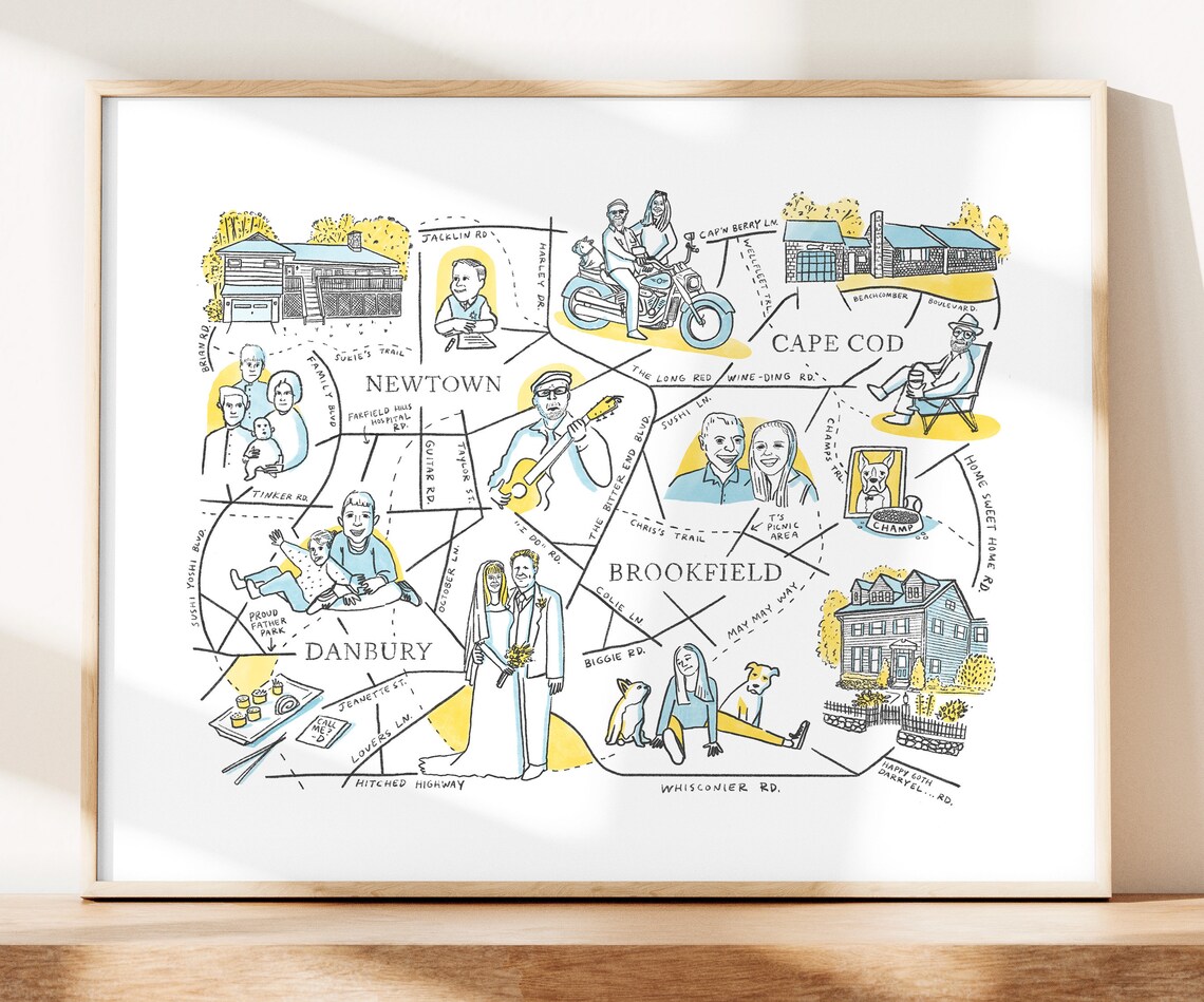 Custom Memory Map - Etsy