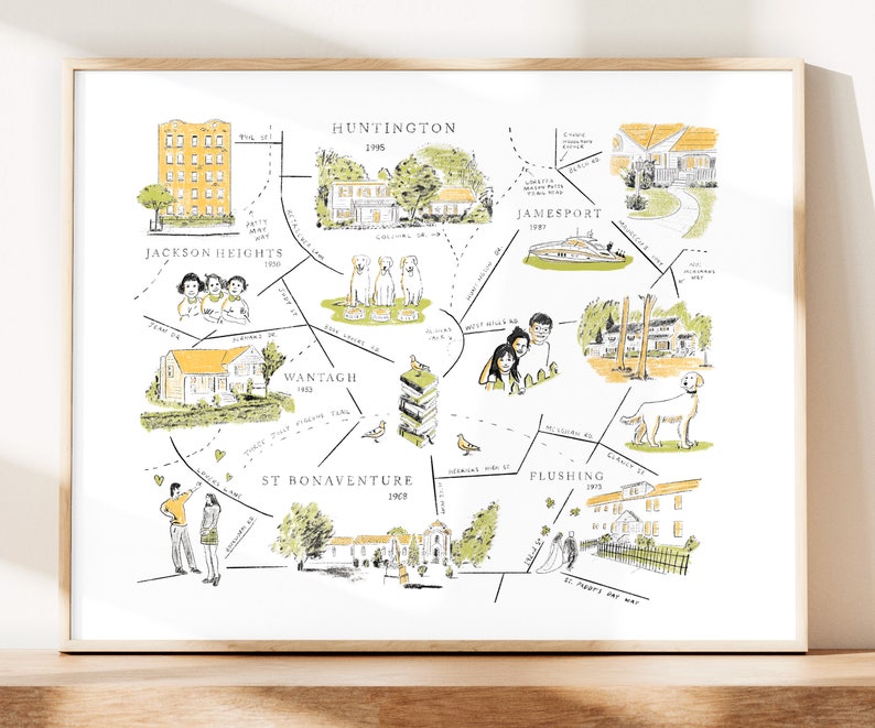 Custom Memory Map - Etsy