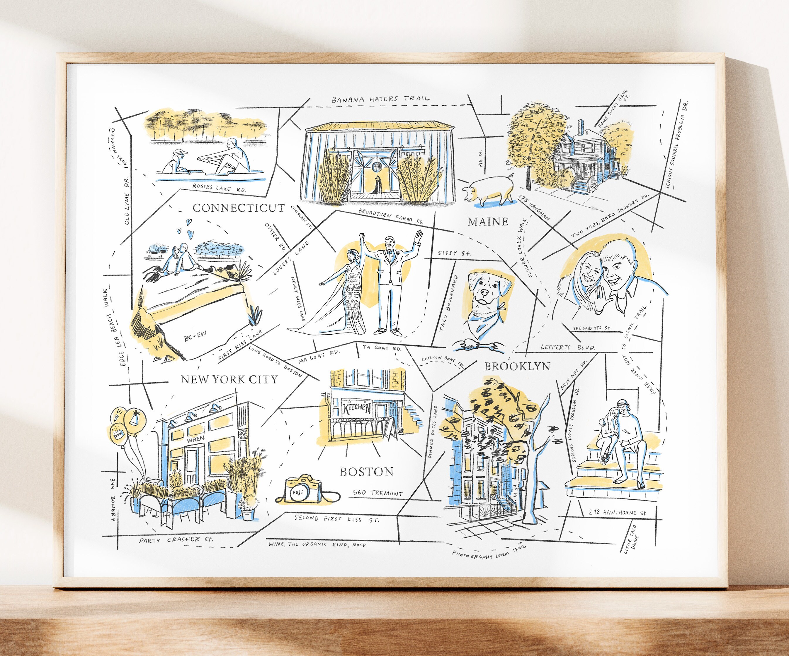 Custom Memory Map - Etsy