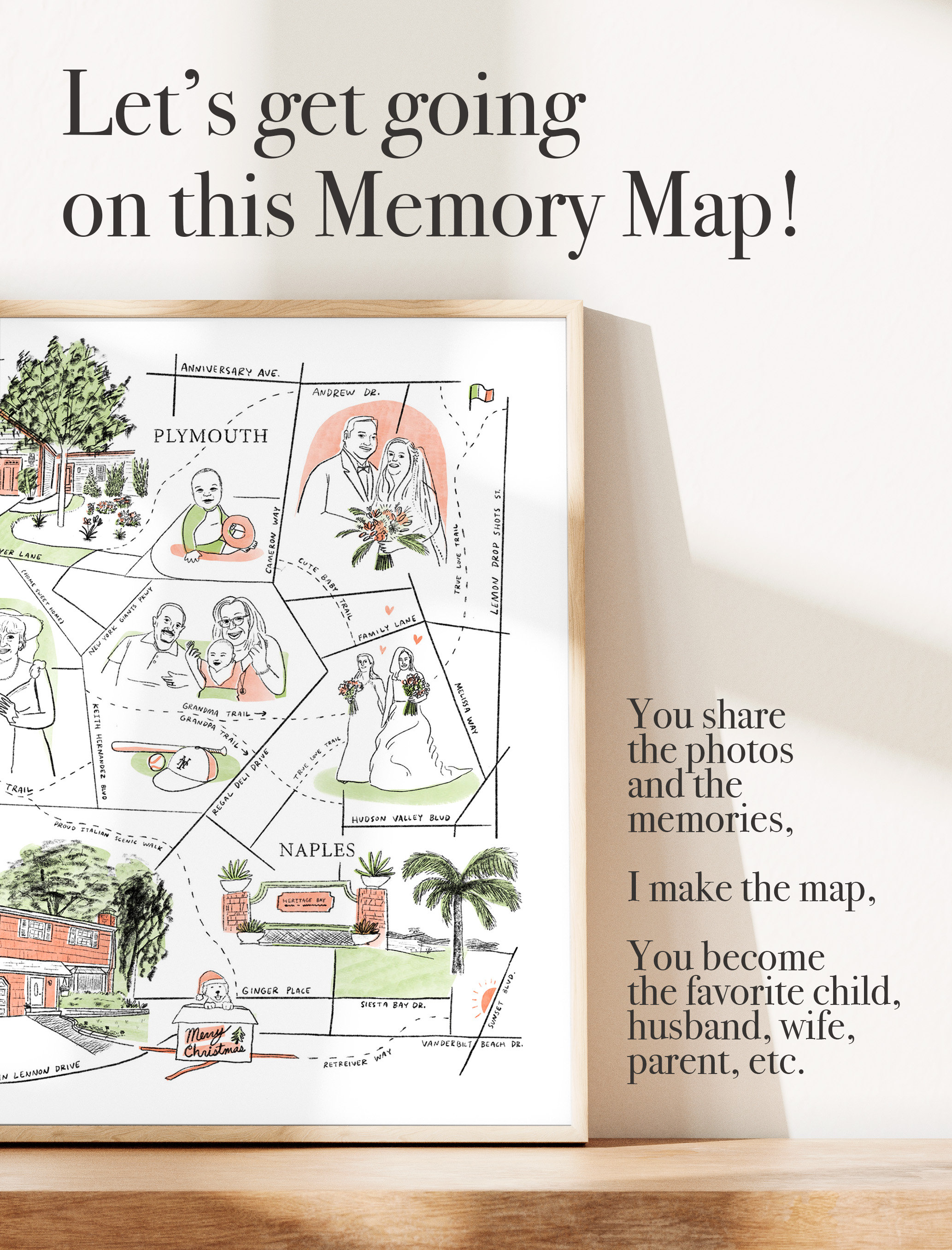 Custom Memory Map - Etsy