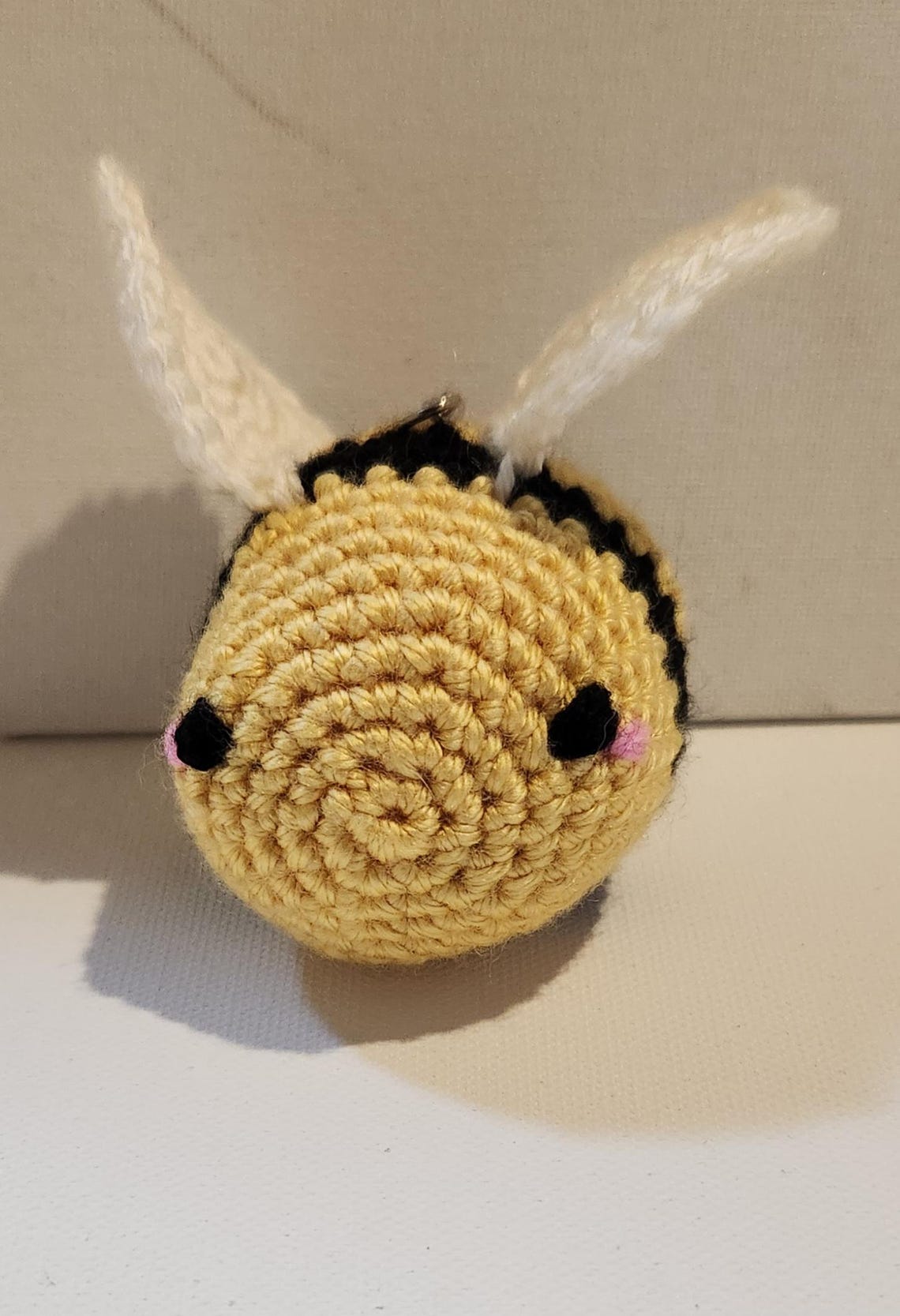 Handmade Crochet Mini Bumblebee Keychain - Etsy