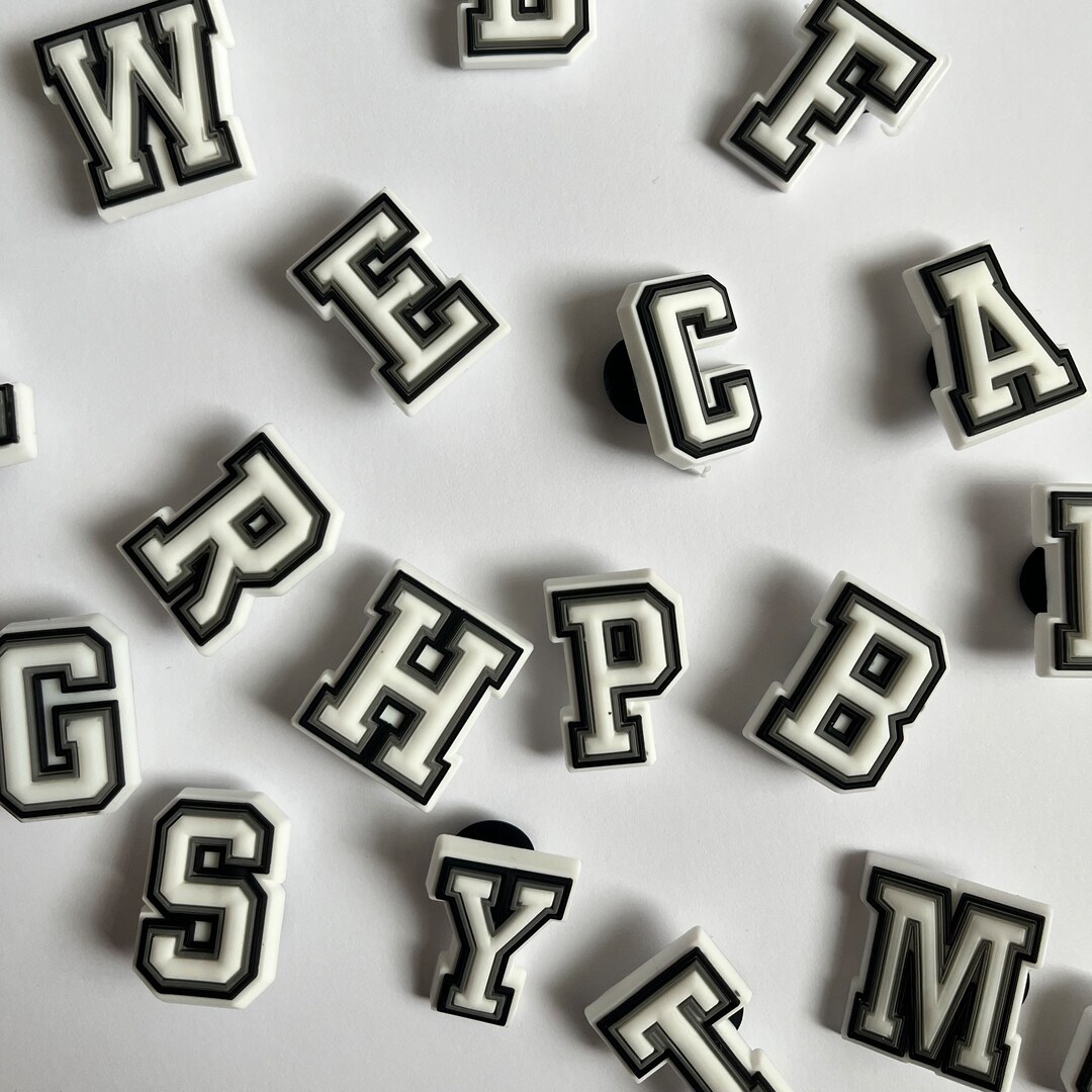 Alphabet Character Croc Charms Jibbitz Charms Shoe Accessories 26 ...