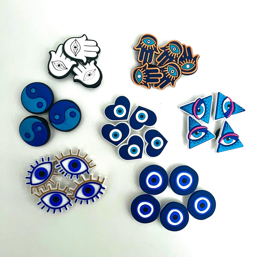 Individual Blue Evil Eye Croc Charms | Jibbitz | Charms | Shoe ...