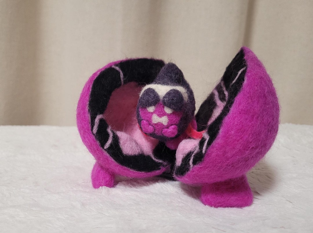 Needle Felted "pop-up" Pecharunt Plush - Etsy