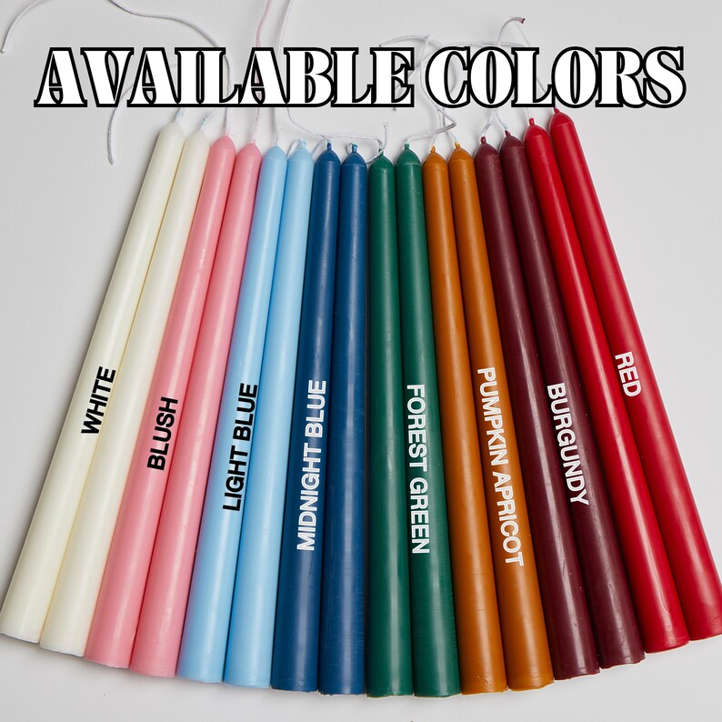 Candele coniche corte e moderne a coste, ottimo regalo per feste di ...