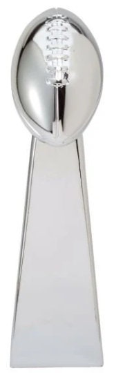 Chrome Football Resin Trophy - Etsy