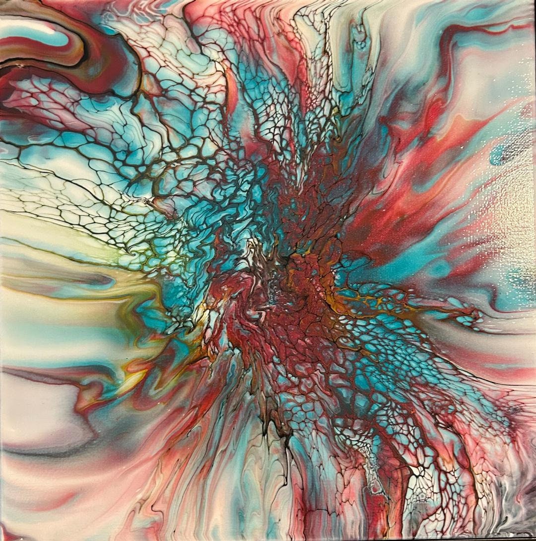 Modern Art, Whitewater Acrylics, Acrylic Painting, Painted Canvas, Wall ...