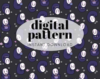 Digital Download Demon Charlie Seamless Pattern Design PNG Mug Wrap ...