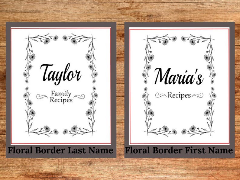 Customizable Leather Family Recipe Book for Recipe Cards - Etsy