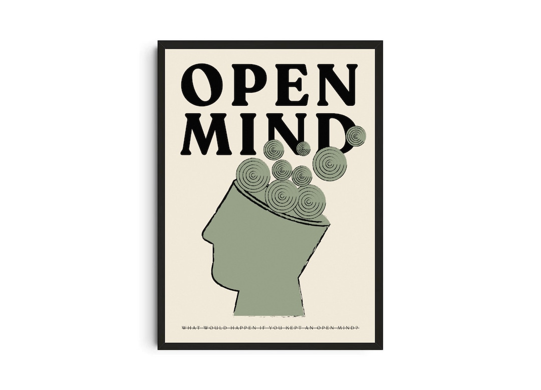 Open Mind Poster Print - Etsy