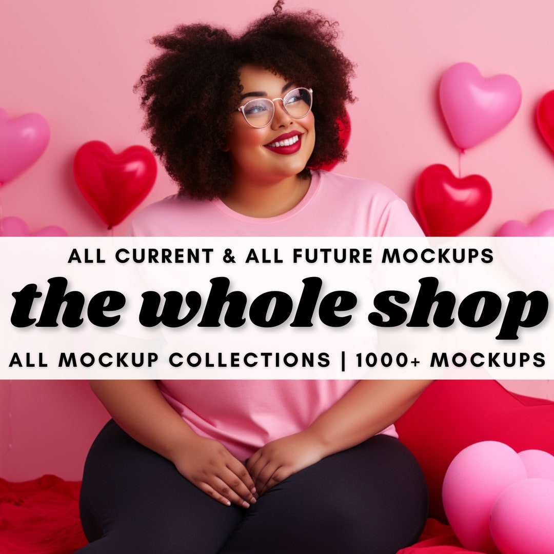 Whole Shop Mockup Bundle, Entire Shop Full Access Pass Shop Gildan Bundle Bella Canvas 3001 ...