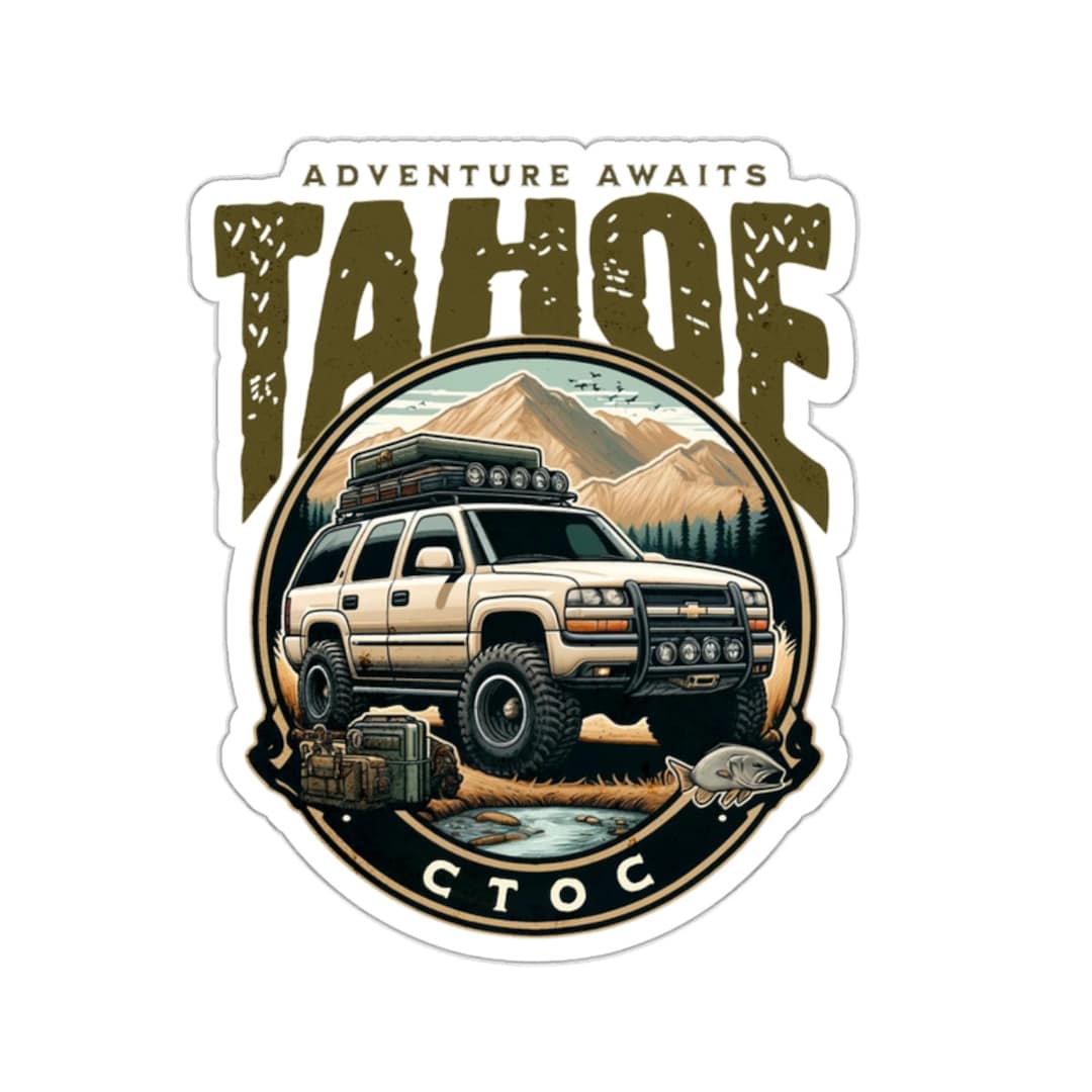 Chevy Tahoe Overland & Camping V2 - Kiss-cut Stickers - Etsy
