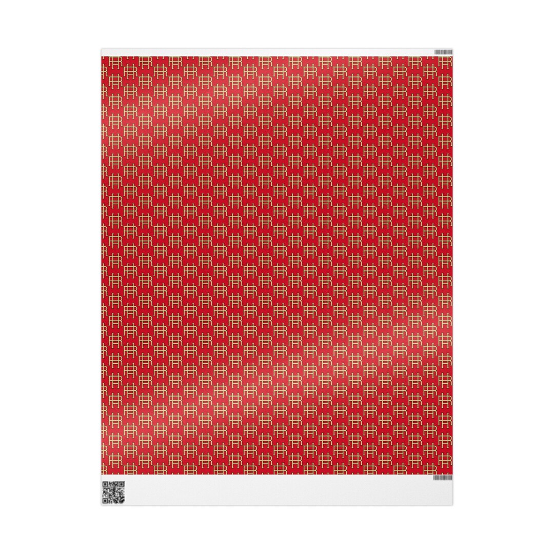 HR Monogram Themed Wrapping Papers - Etsy