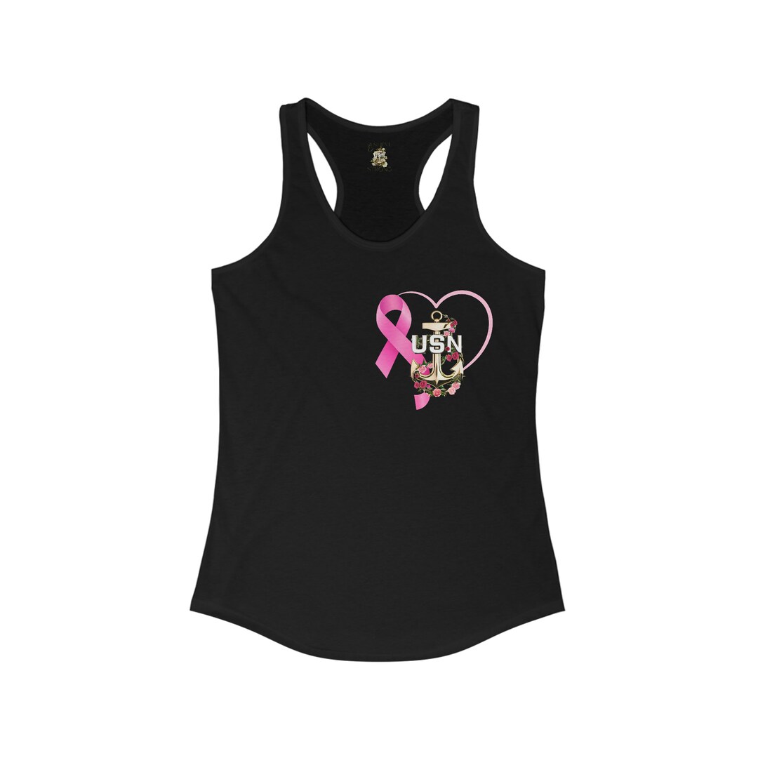 Resilient & Strong Chief Floral Women's Ideal Racerback Tank Breast ...