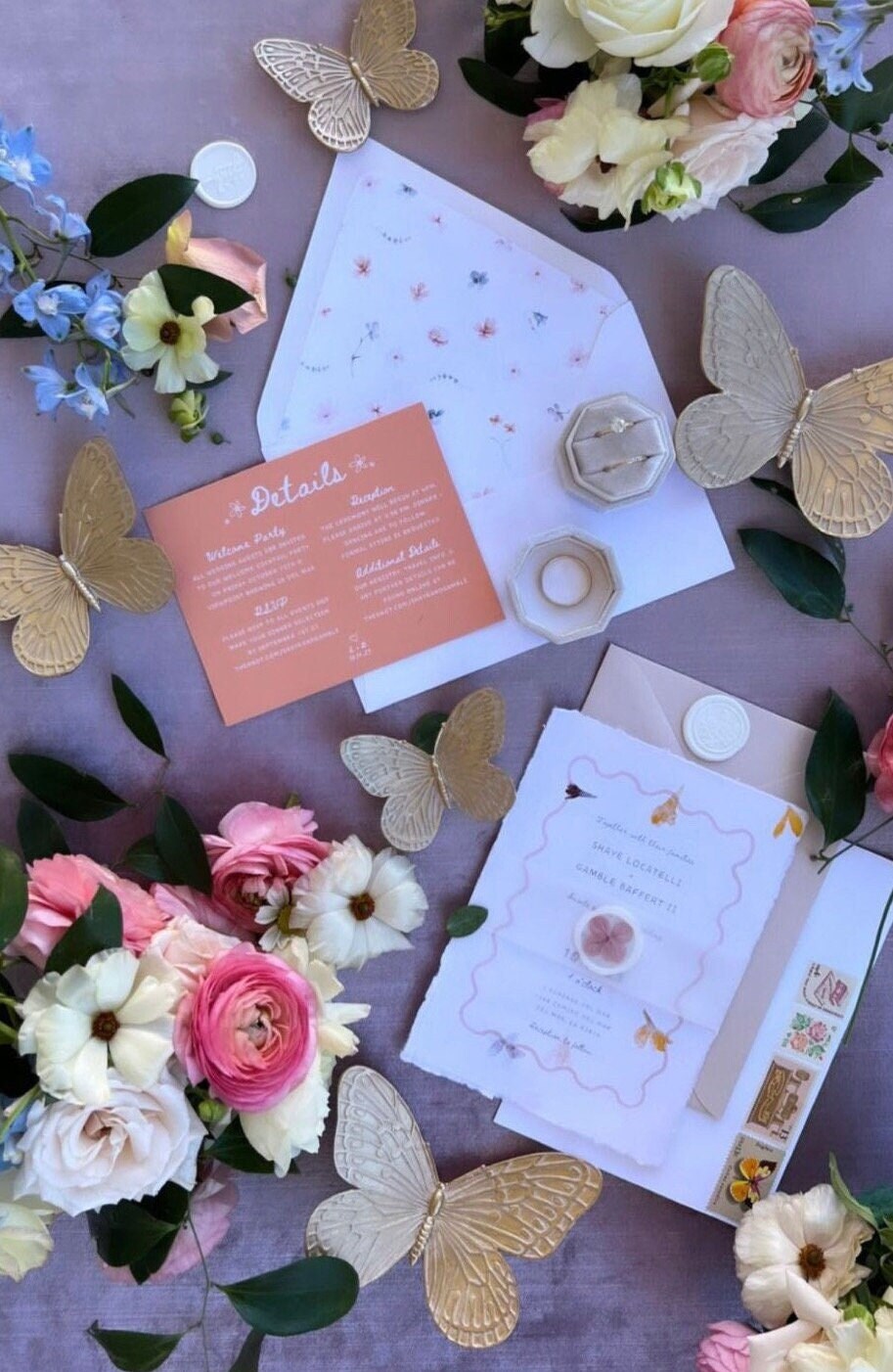 Hand Drawn Wedding Invitation Template, Wavy Wedding Invitation ...