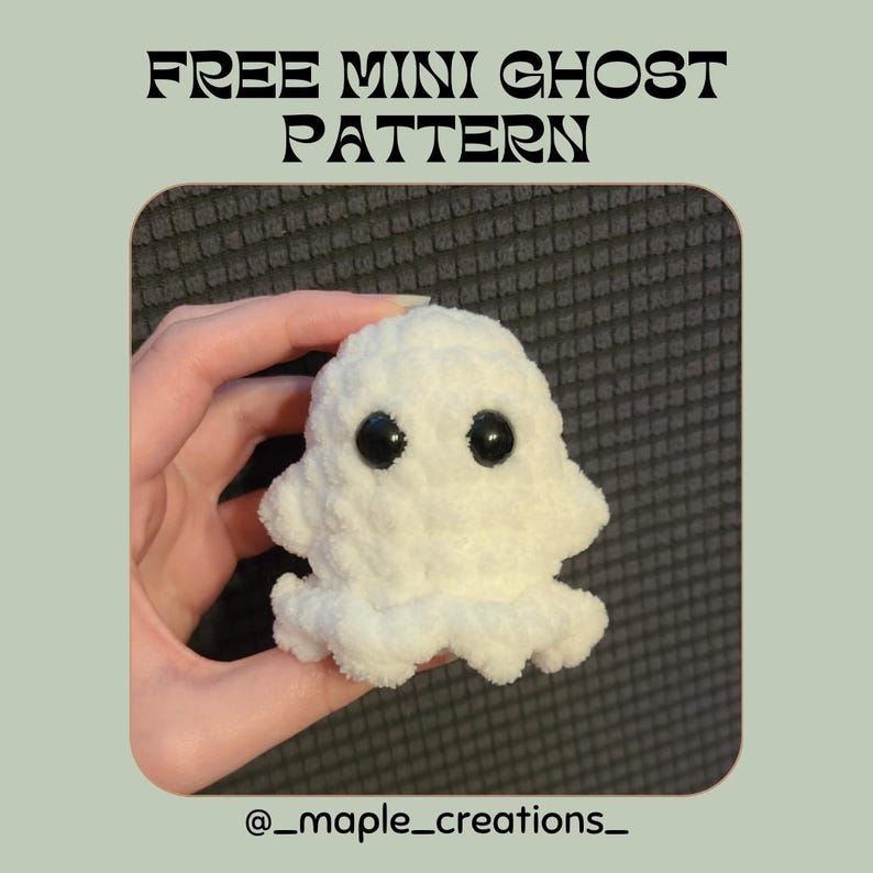 Mini Ghost Crochet Pattern PDF / No Sew Crochet Pattern / Halloween ...